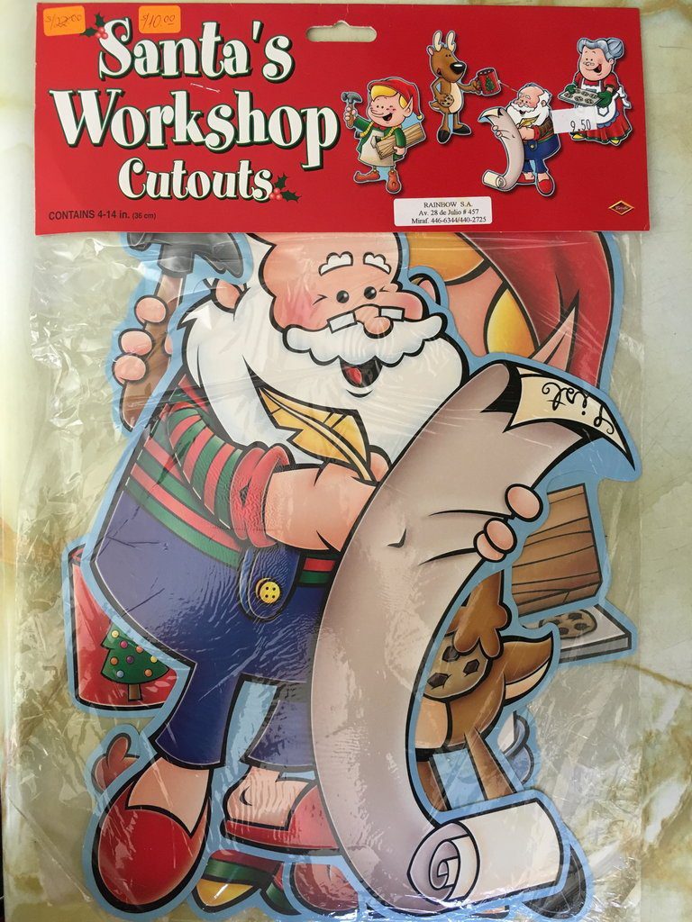 Santa´s Workshop Cutout 22651 - Rainbow